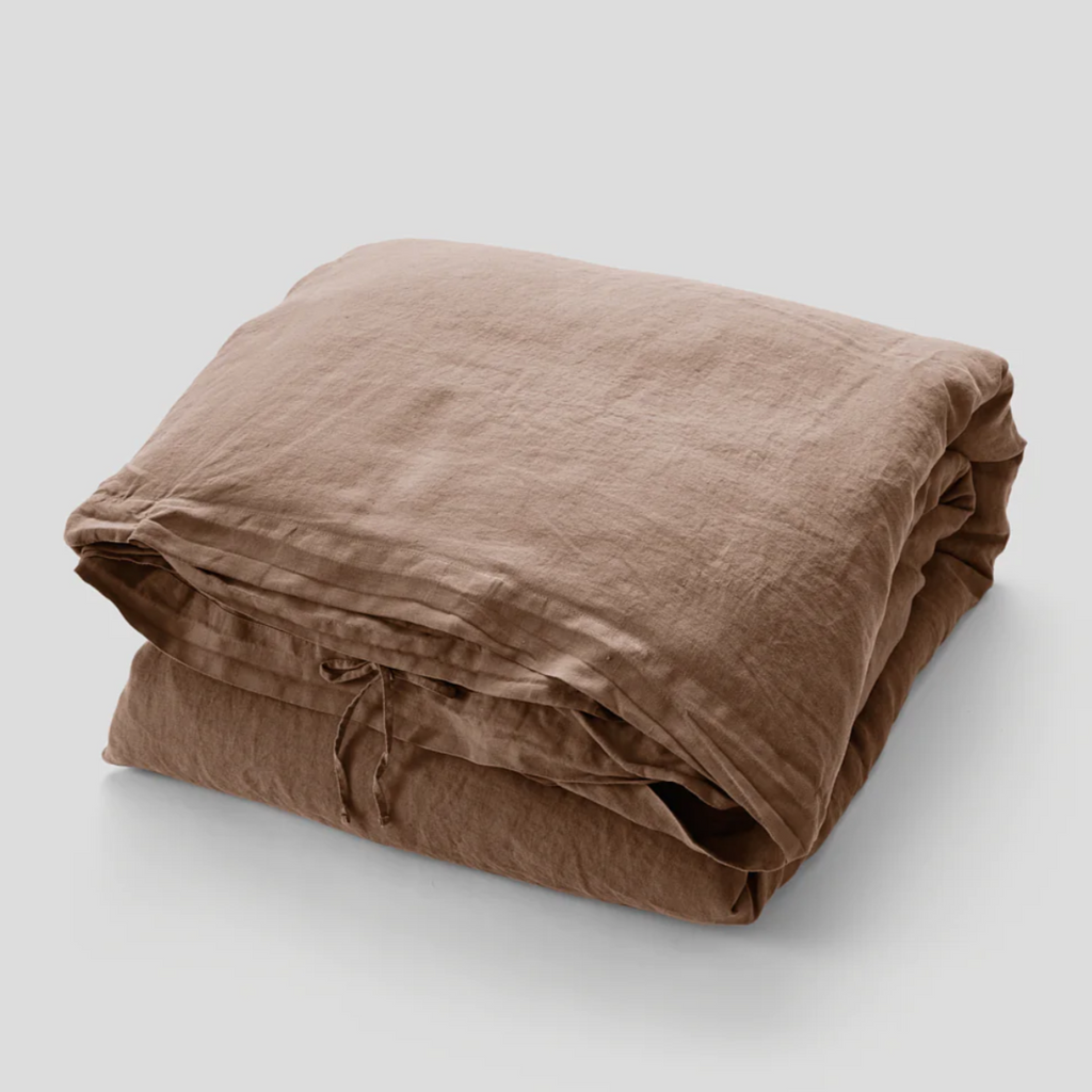 Chestnut Linen Duvet Cover | European Flax Bedding – Bodhi Living