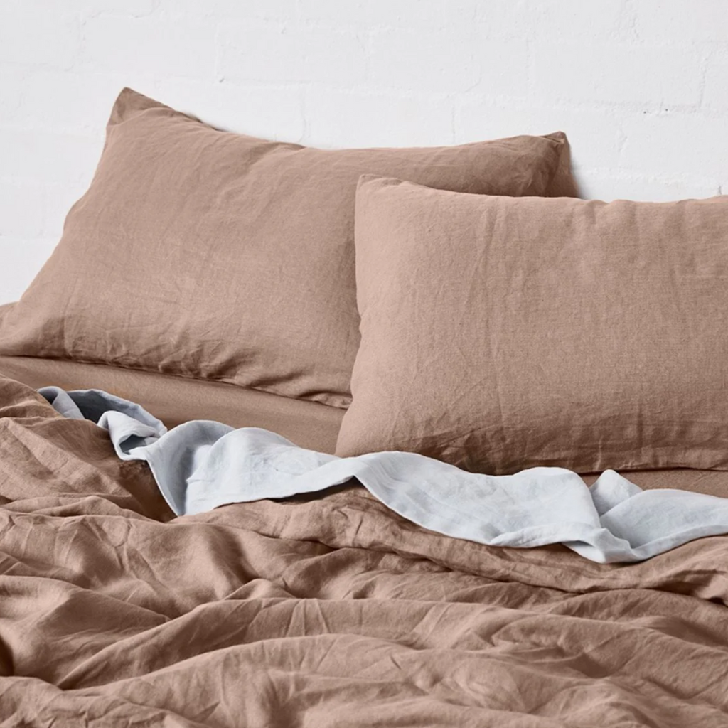 Chestnut Linen Duvet Cover | European Flax Bedding – Bodhi Living